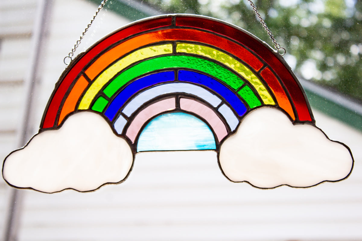 Rainbow Stained-Glass Panel — Mainely Woodworks
